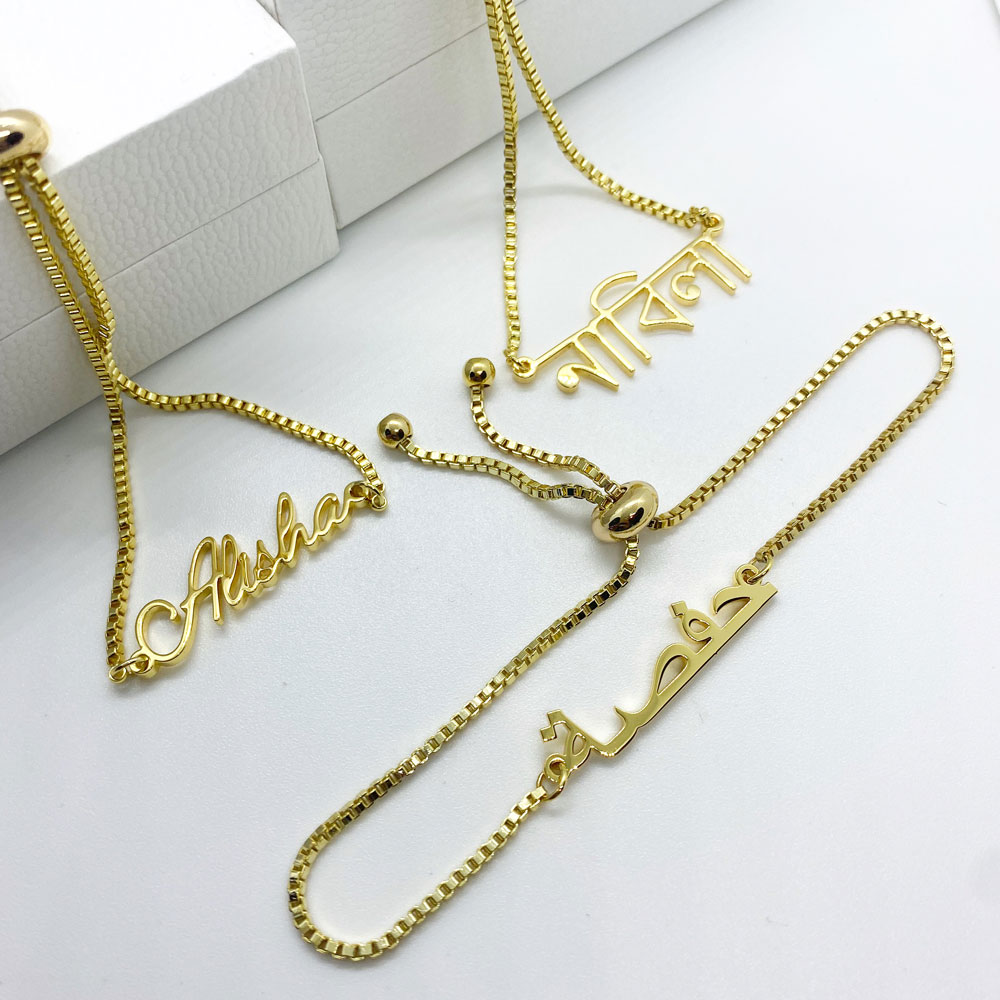 Custom Personalised Name Bracelet for Women – ArtByZakia